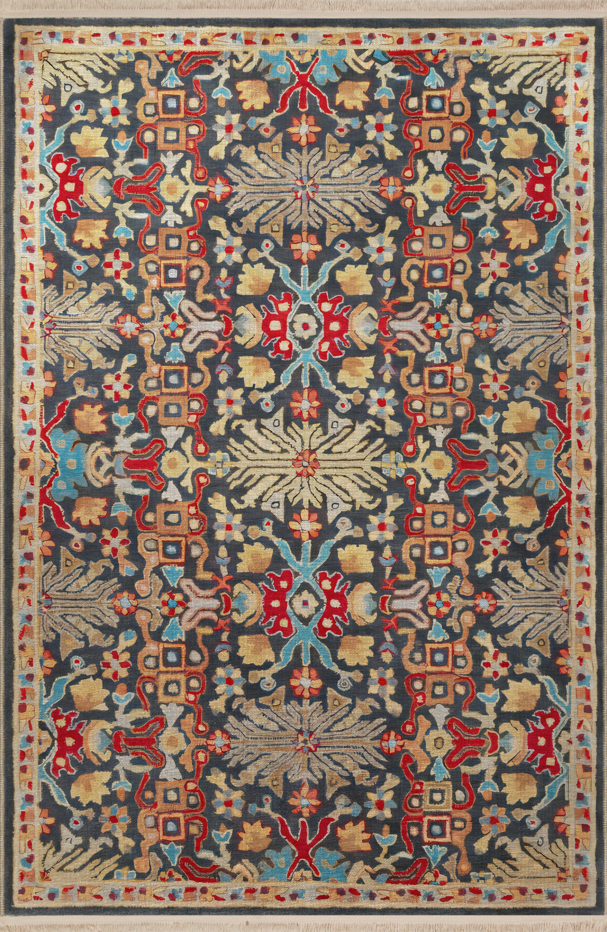 Bloomsbury Market Multi-Colored Mixed Shape and Floral Patterned ...