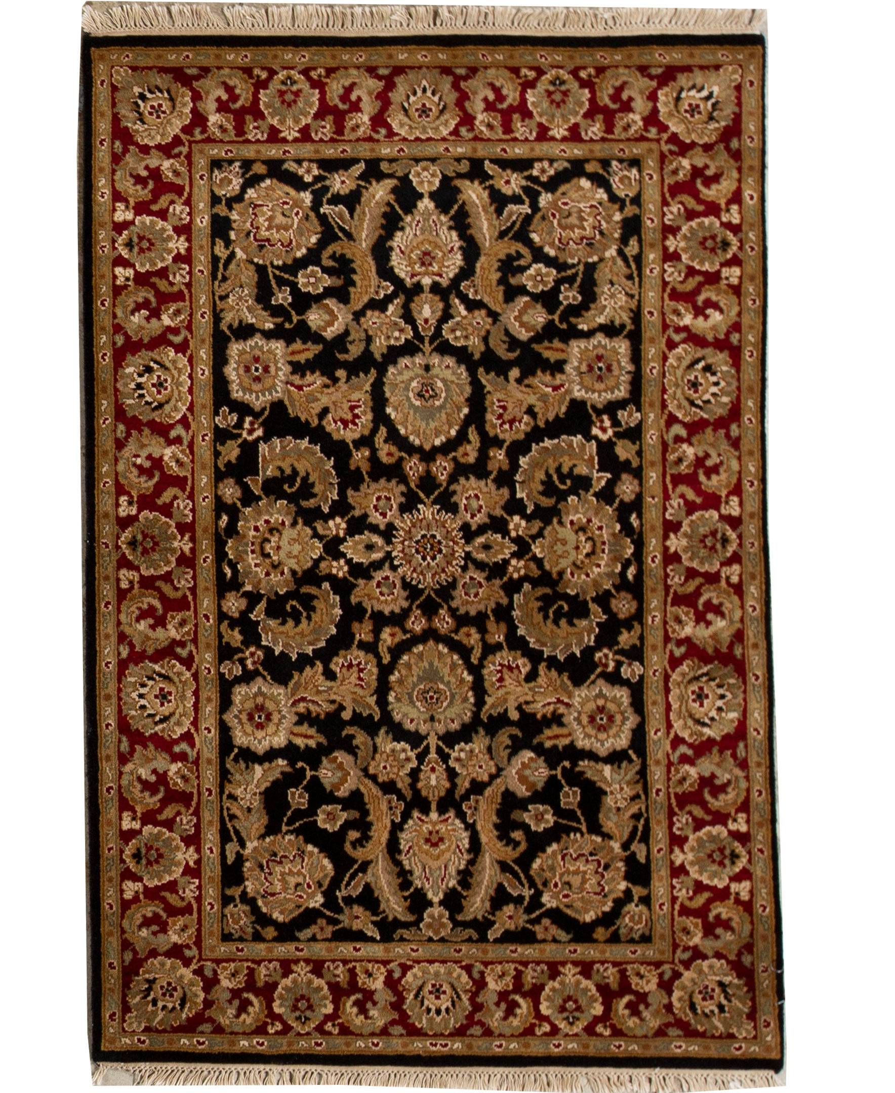 Bokara Rug Co., Inc. Hand-Knotted High-Quality Black, Red, and Brown ...
