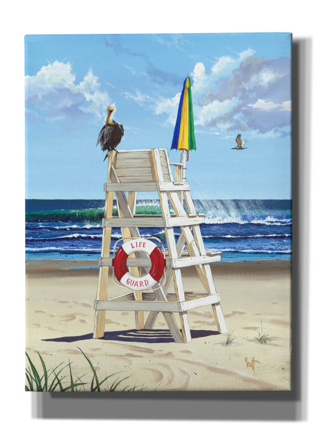 Dovecove 'Pelican Perch' by Scott Westmoreland Canvas Wall Art | Wayfair