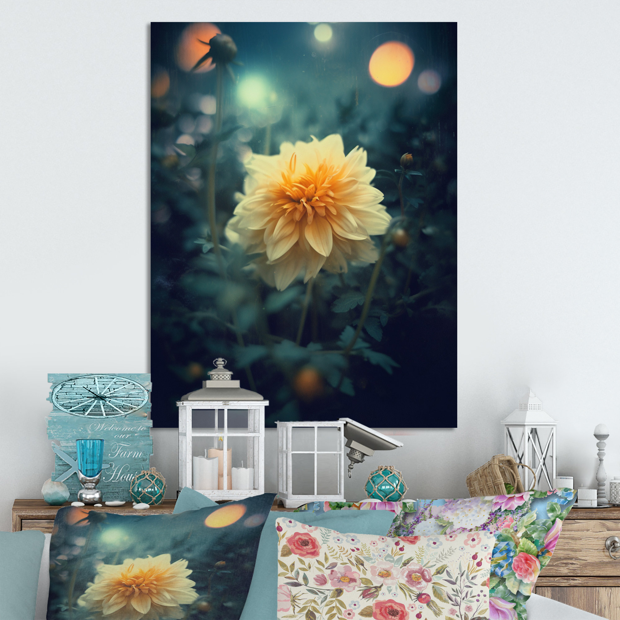 Wade Logan Yellow Teal Marigold Splendor II On Metal Print | Wayfair