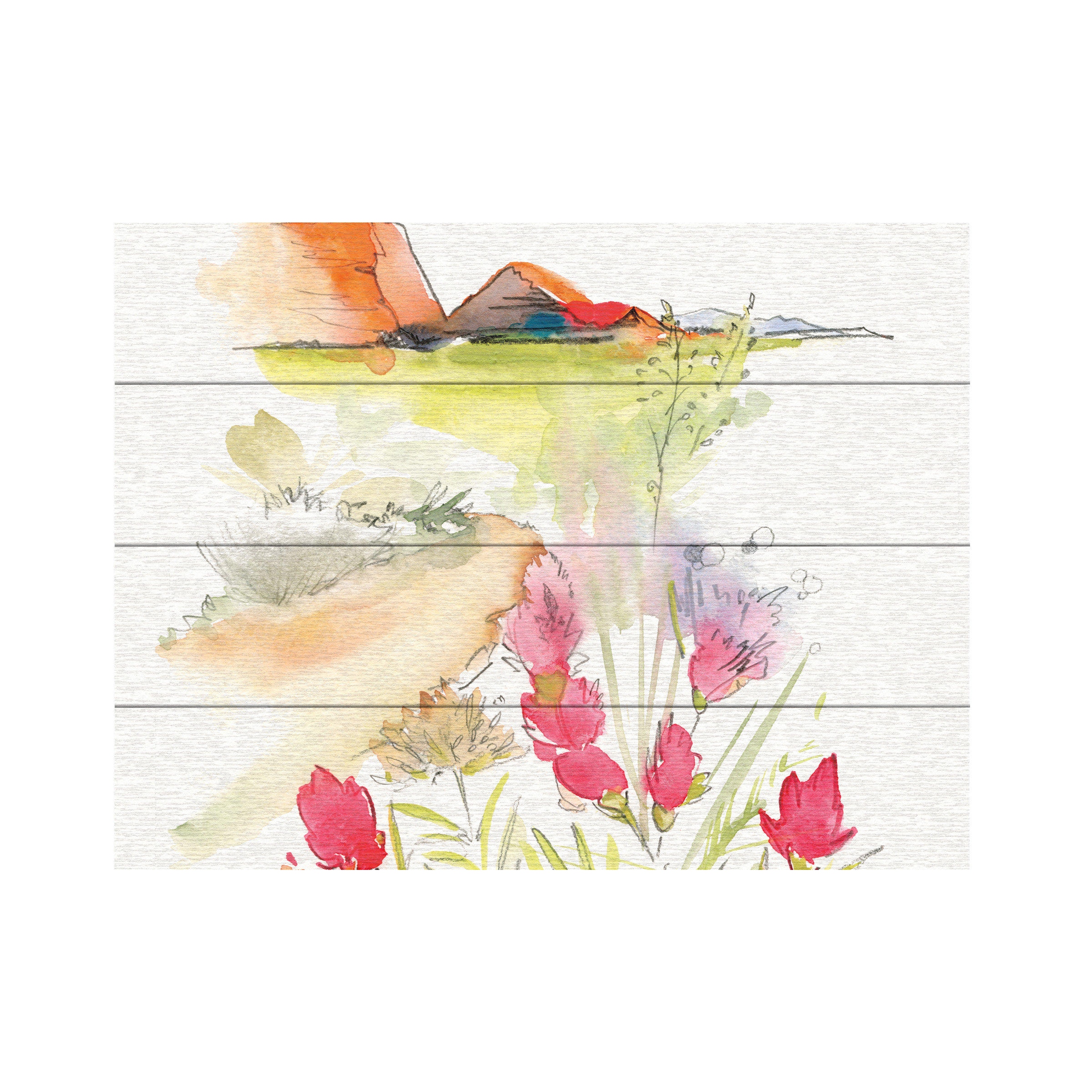 Winston Porter Kristy Rice Desert Blooming Wood Slat Art - Wayfair Canada