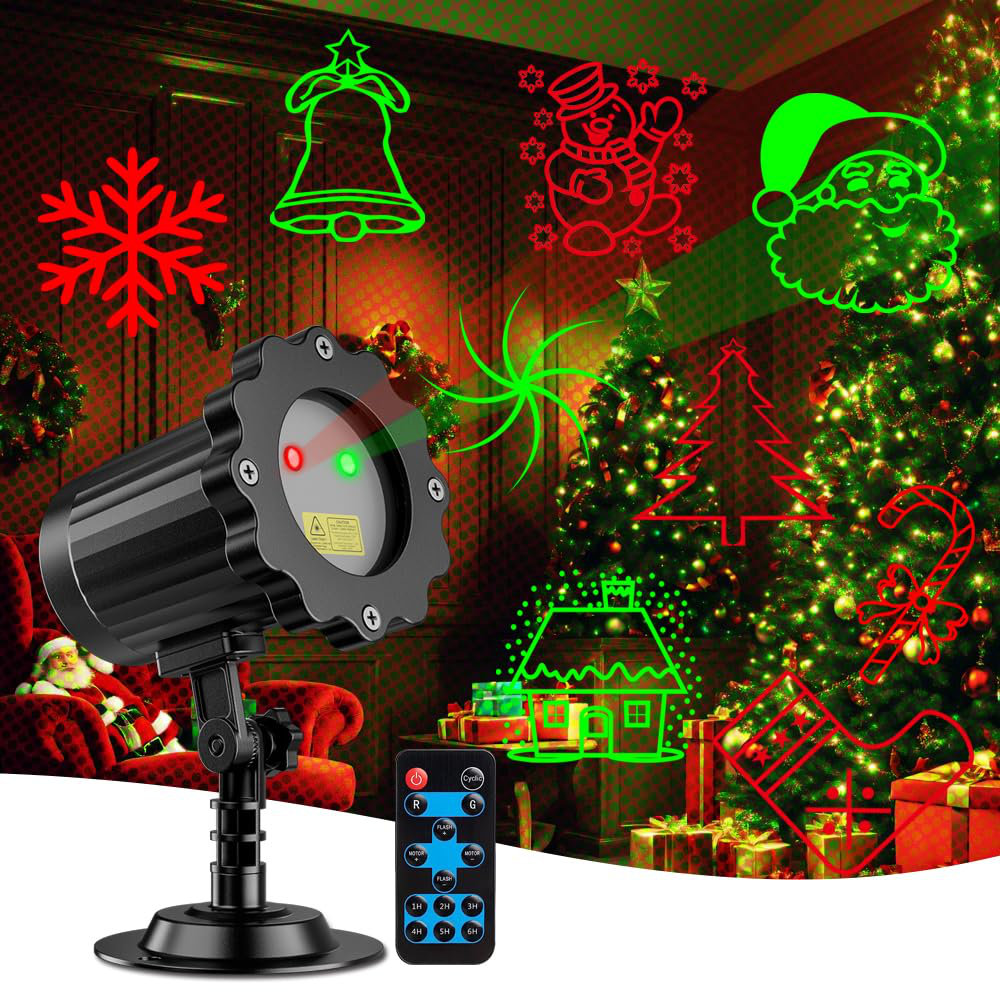 The Holiday Aisle® Christmas Laser Lights, Holiday Patterns Laser Light ...