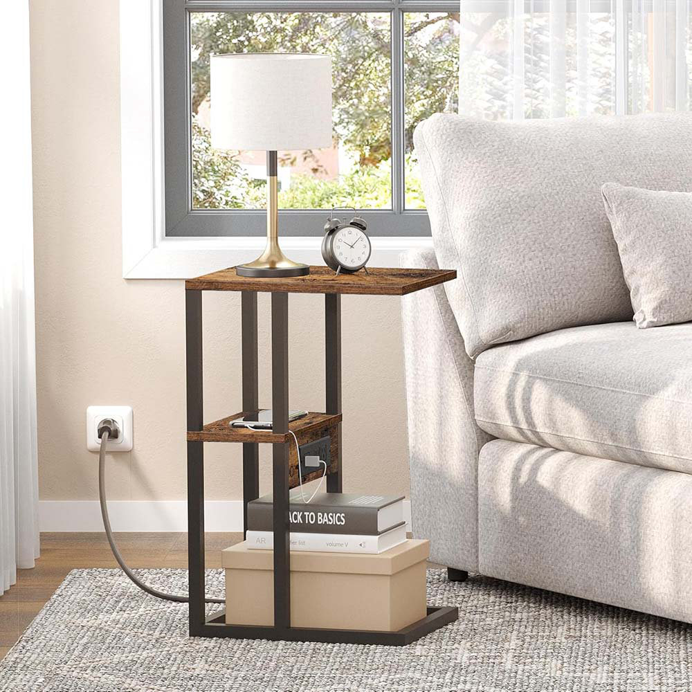 17 Stories C-Shaped Side Table, Set Of 2, C Table End Table With ...