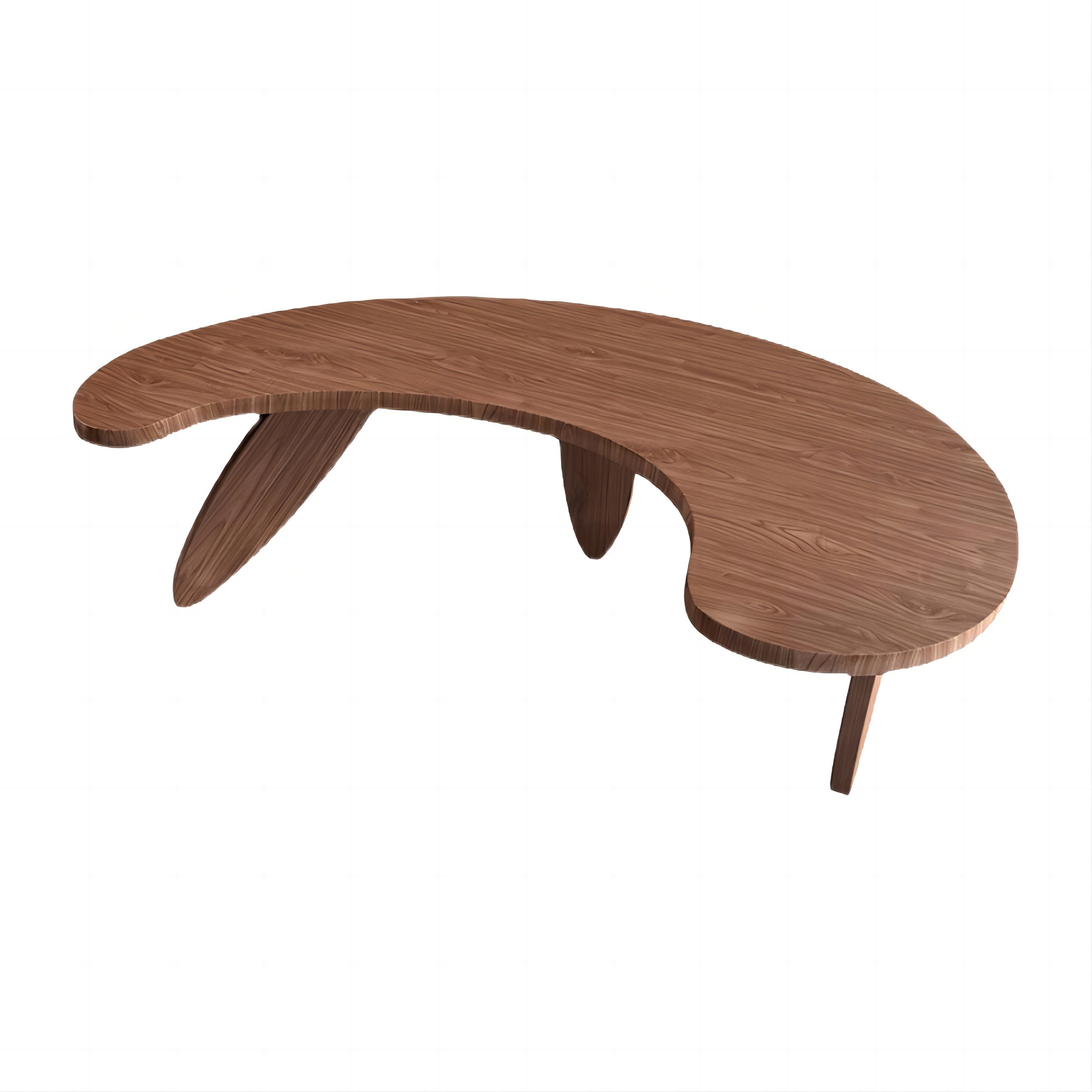 Orren Ellis Adriannah Curved Writing Desk | Wayfair