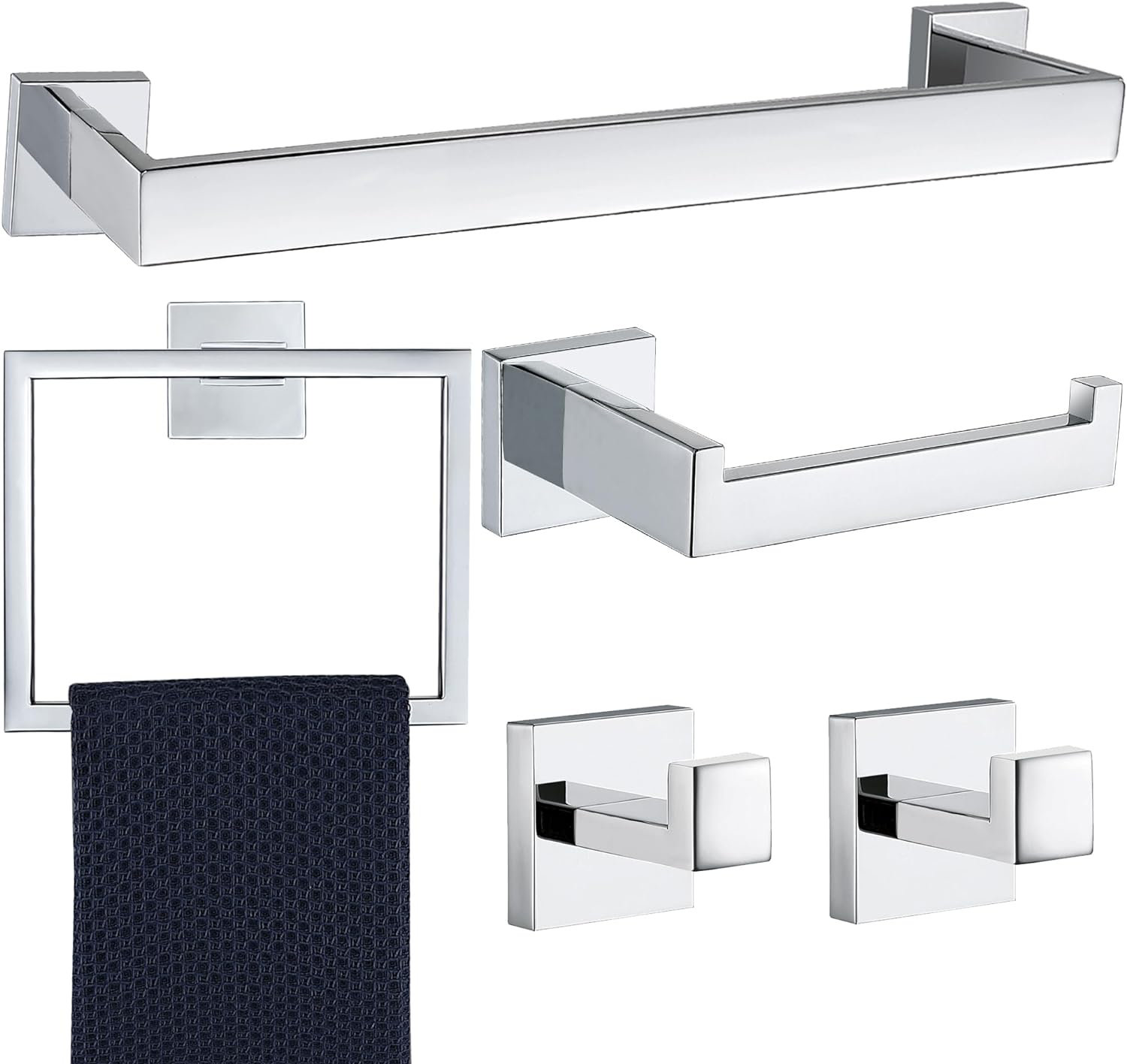 Hoomic 5 - Piece Bathroom Hardware Set | Wayfair