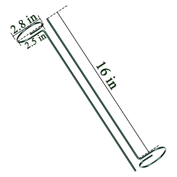 Ebern Designs 16" Plant Support Stakes Set Of 6, Garden Single Stem ...