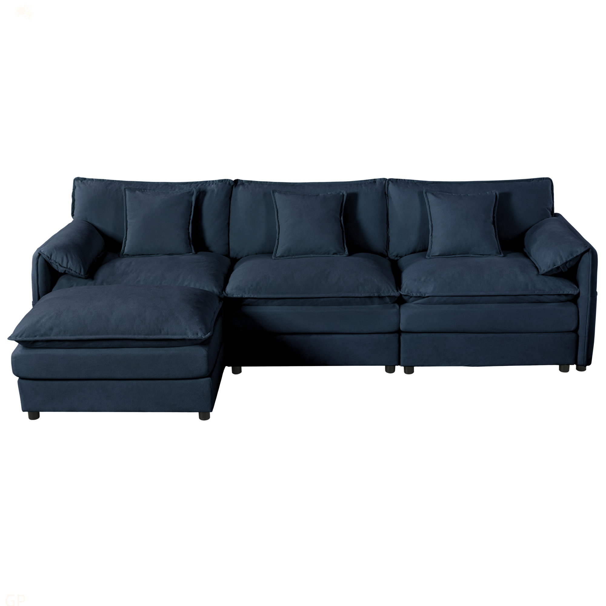 Latitude Run® Modular Sectional Sofa, Oversized Deep Seat L Shaped ...