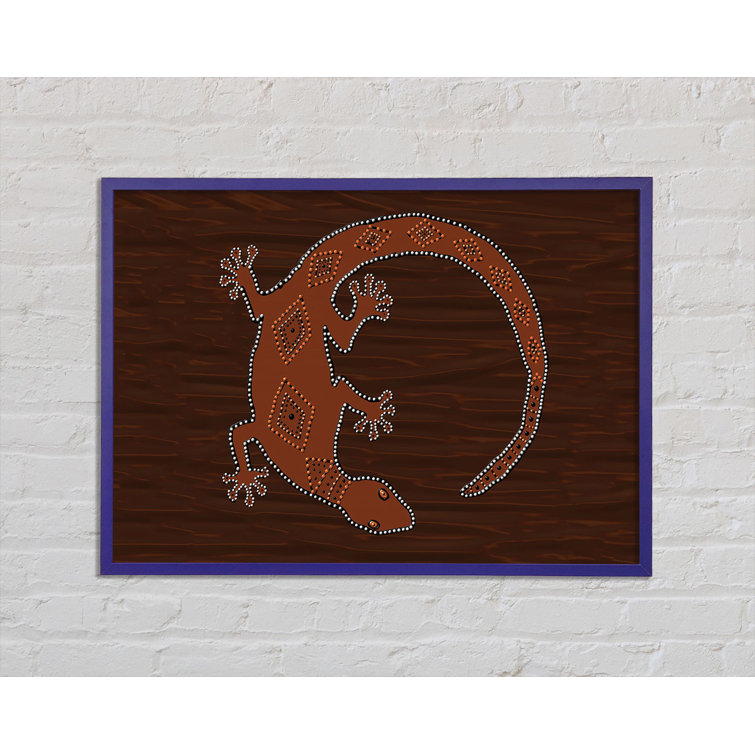 Latitude Vive Aboriginal Lizard 2 - Single Picture Frame Art Prints ...
