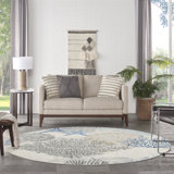Gray & Silver Round Area Rugs You'll Love | Wayfair