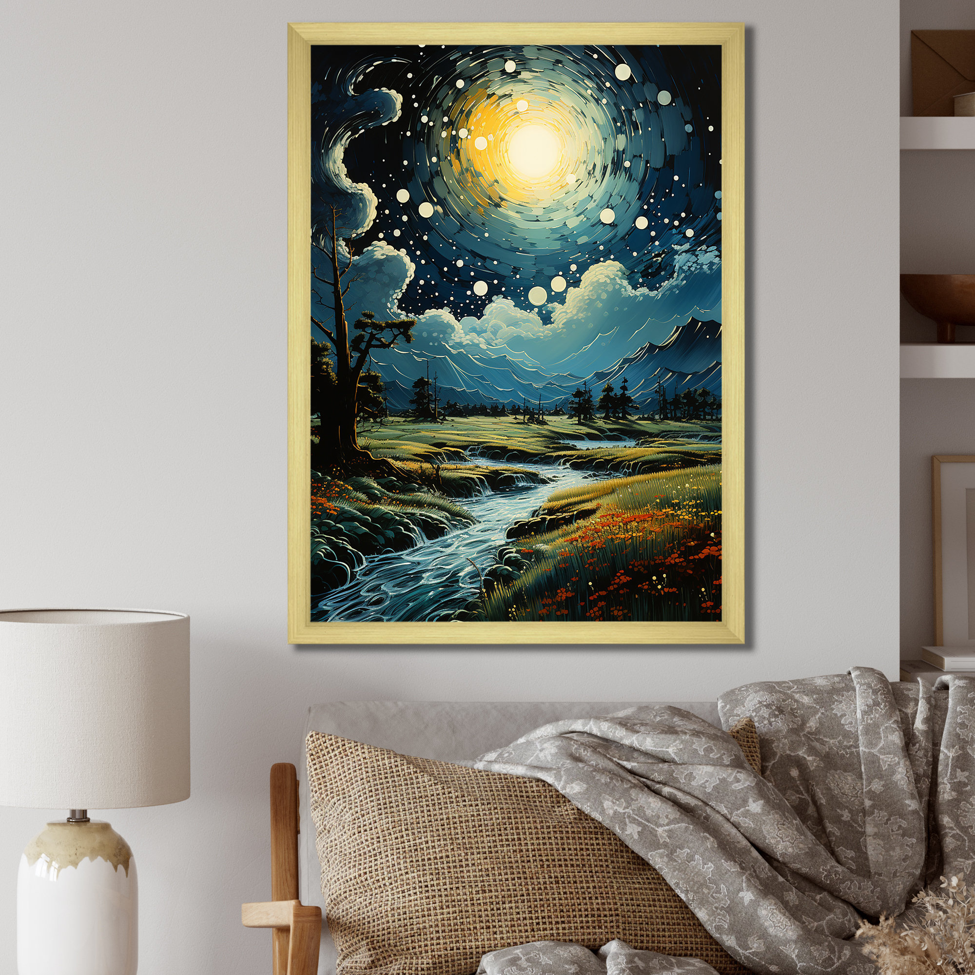 Red Barrel Studio Raging Storms Pointillism II - Landscape & Nature ...
