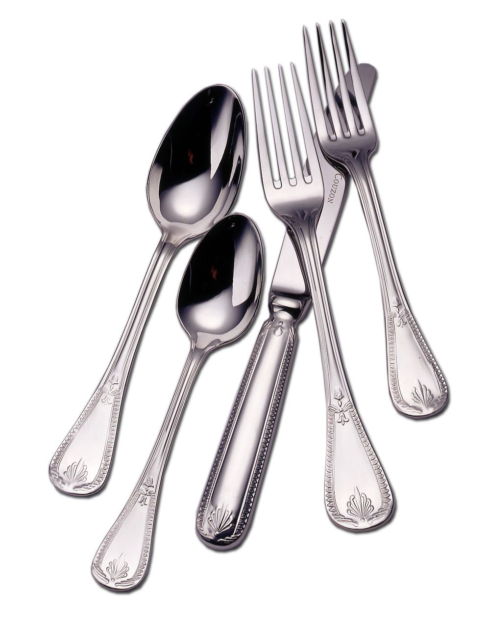Couzon Consul 5 Piece 18/10 Stainless Steel Flatware Set, Service for 1 ...
