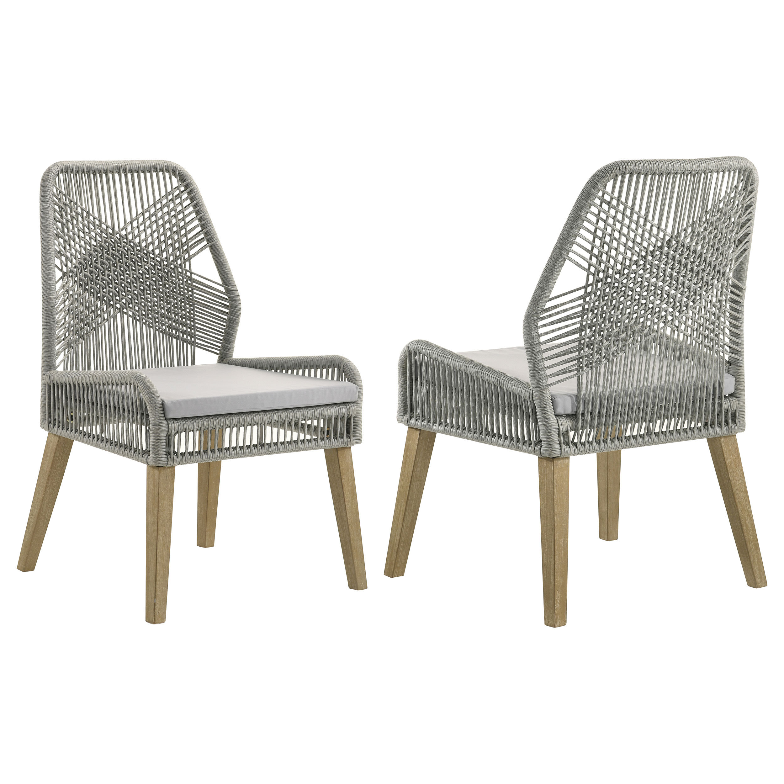 Newline Nakia Woven Rope Dining Side Chairs (Set Of 2) | Wayfair