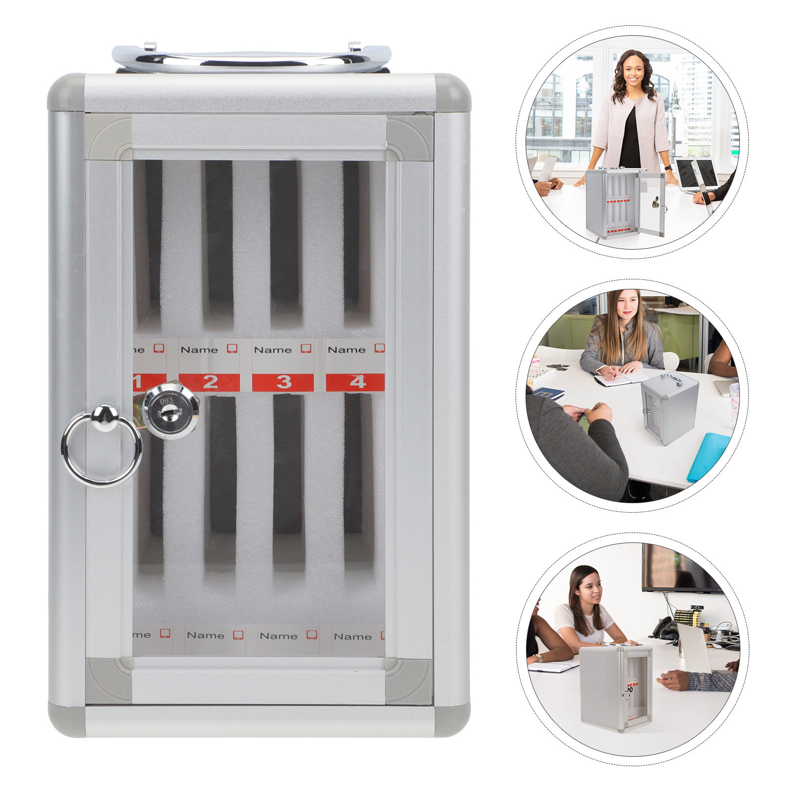 17 Stories Phone Jail Mobile Phone Storage Box Aluminum Alloy Phone ...