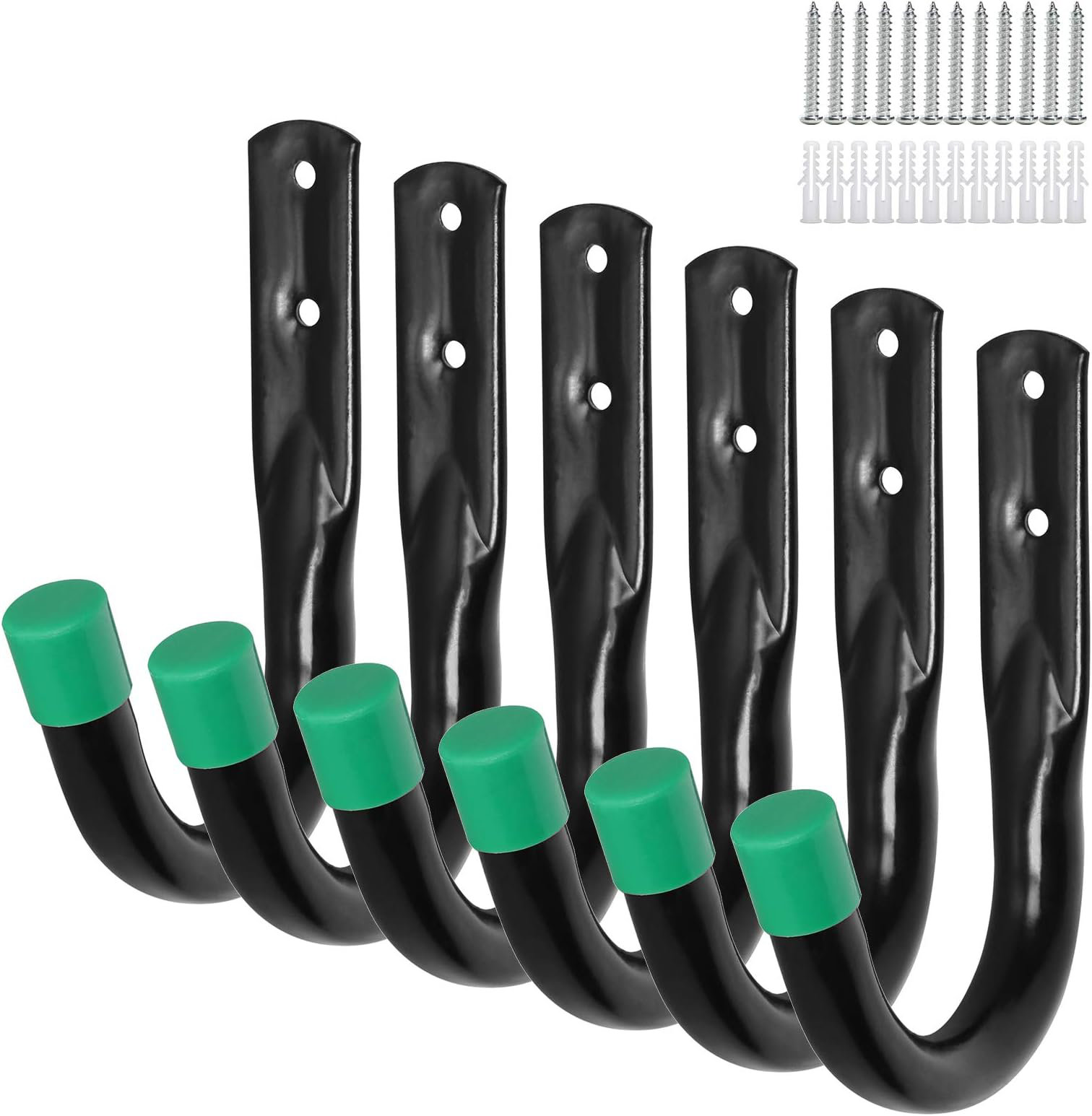 WFX Utility™ 6 Pack Heavy Duty Garage Storage Hooks, J Utility Garage ...