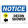 SignMission Decon Shower Sign with Symbol | Wayfair