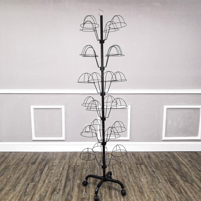 Rebrilliant 6-Tier 24 Hat Rotating Hat Display Rack Free Standing ...