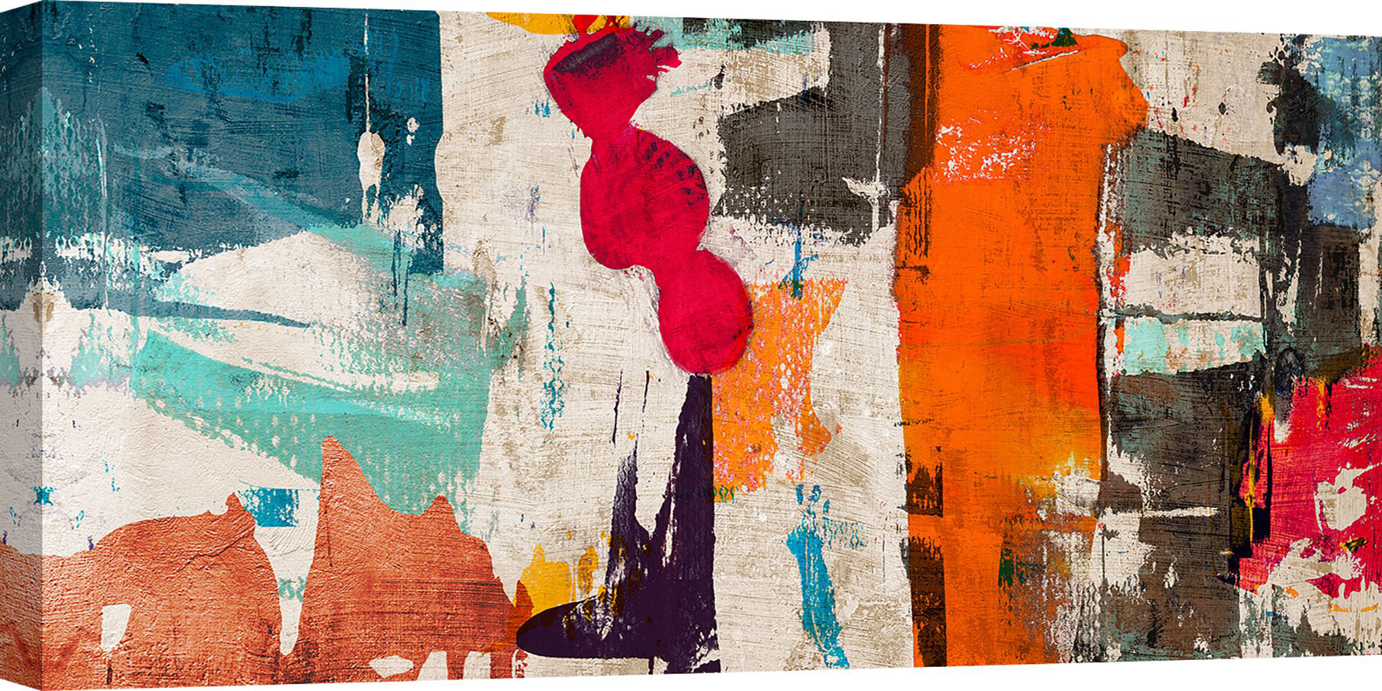 17 Stories Colours Royale by Anne Munson - Wrapped Canvas Painting ...