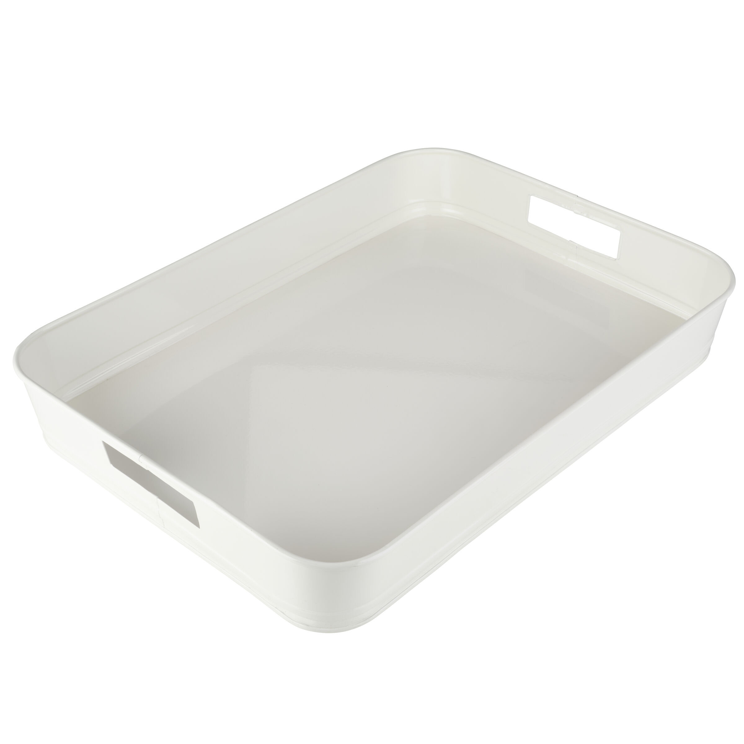 Towle Living 19.25-In White Rectangular Tray | Wayfair