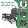 Highland Dunes Adjustable Backrest Adirondack Chair HDPE Adirondack ...
