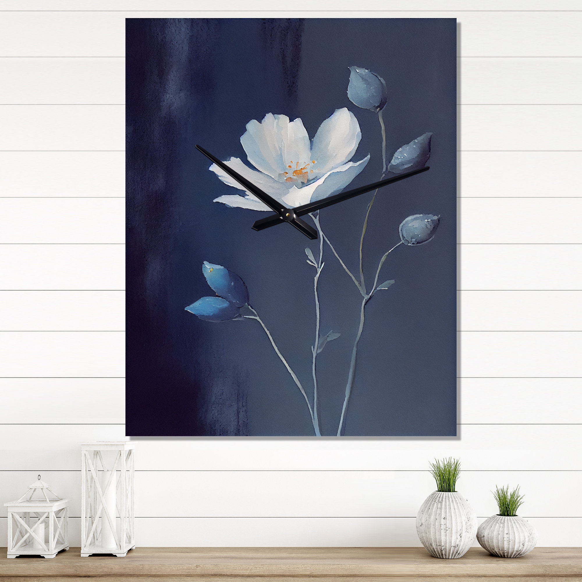 East Urban Home Jerralyn - Floral Wall Clocks | Wayfair