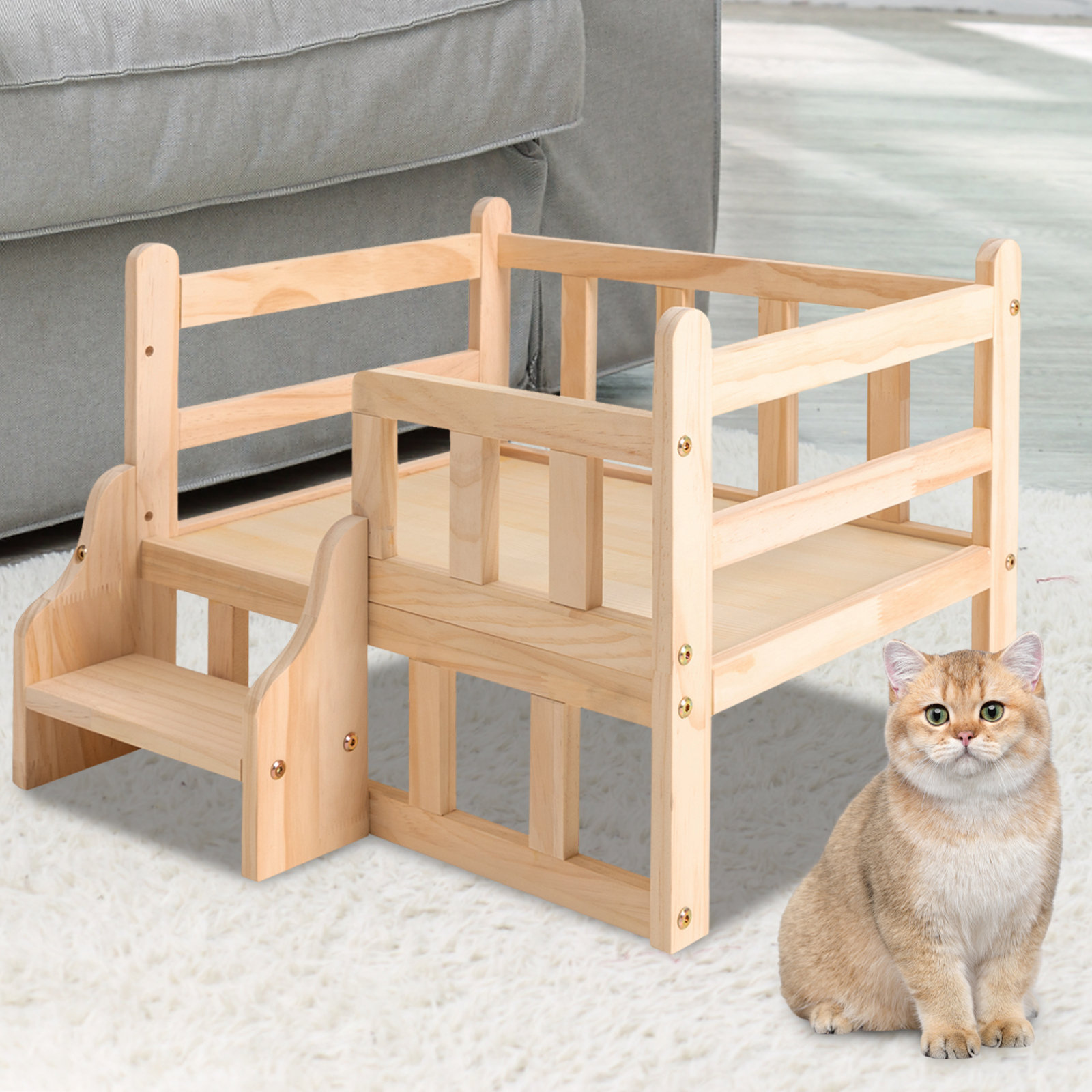 Tucker Murphy Pet™ Ebere Pine Wood Pet Bed | Wayfair