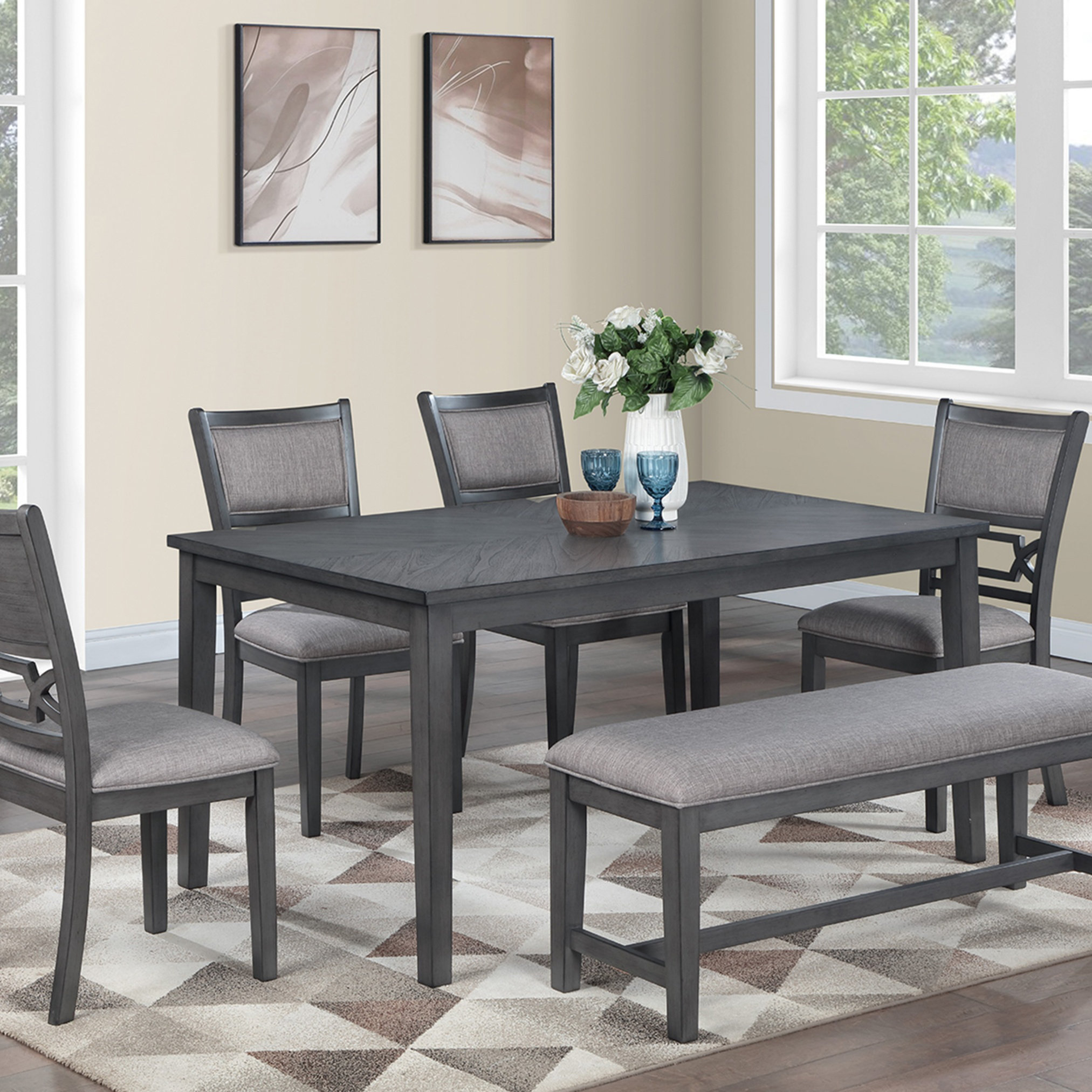 Red Barrel Studio® Exquisite 6 - Piece Dining Room Furniture Set With ...