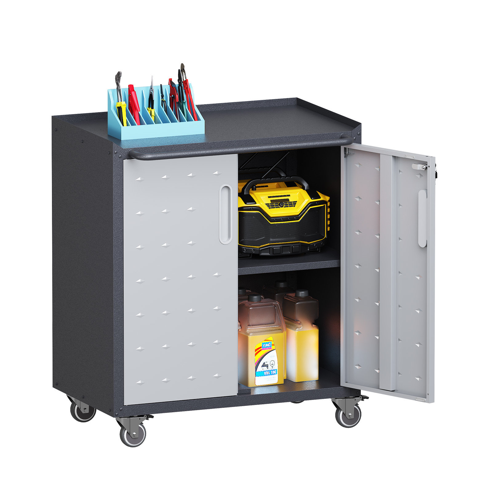 WFX Utility™ 29.5” W Metal Removable Garage Storage Cabinet ...