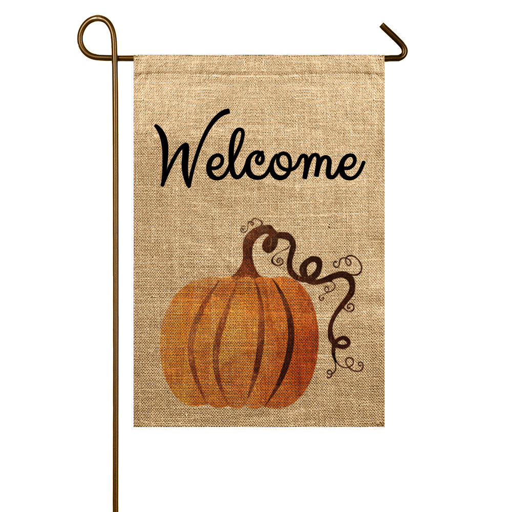 August Grove® Finesse Pumpkin Garden Flag & Reviews | Wayfair