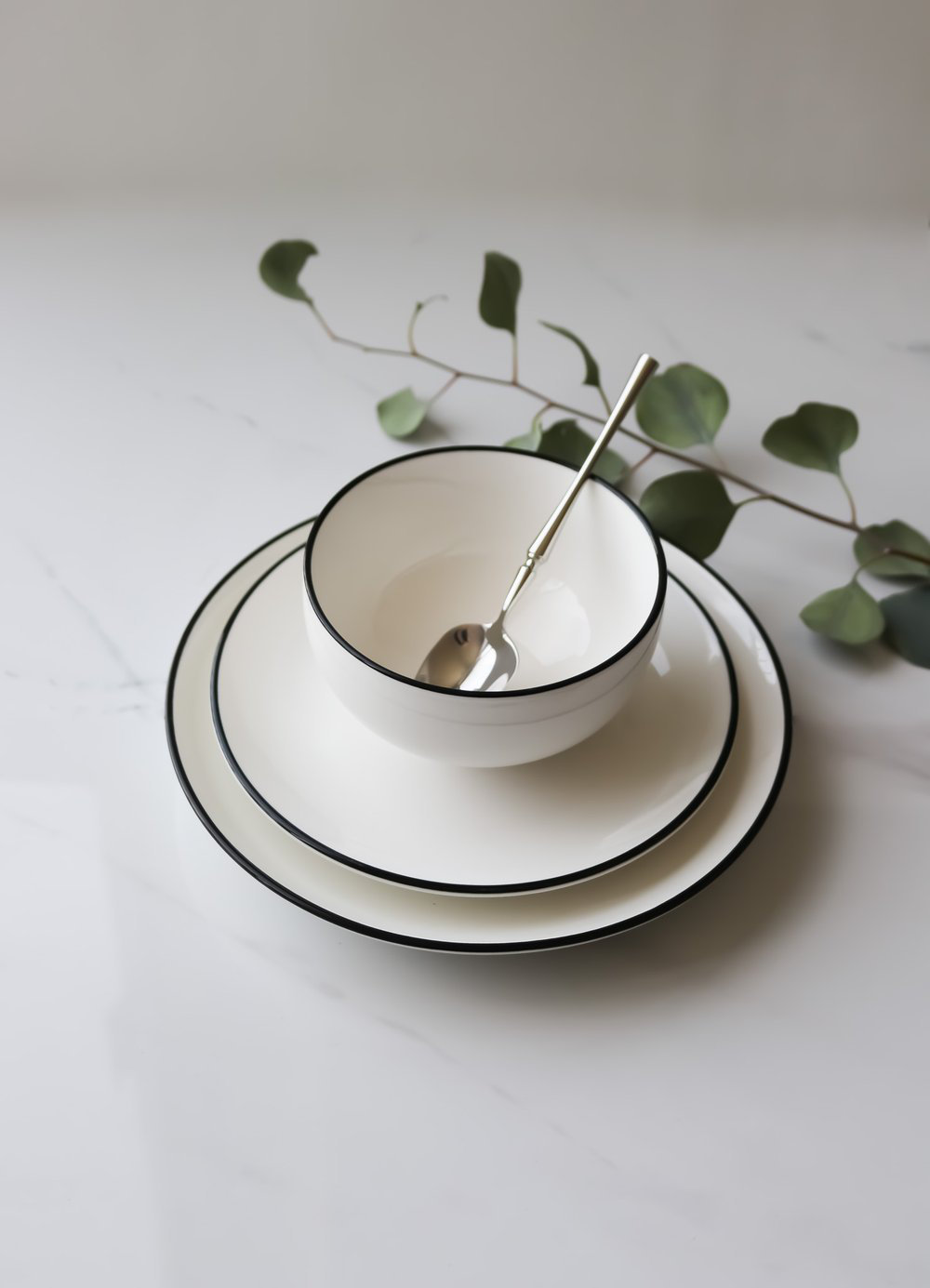 Latitude Run® "The Minimalist Collection" White With Black Rim - Small ...