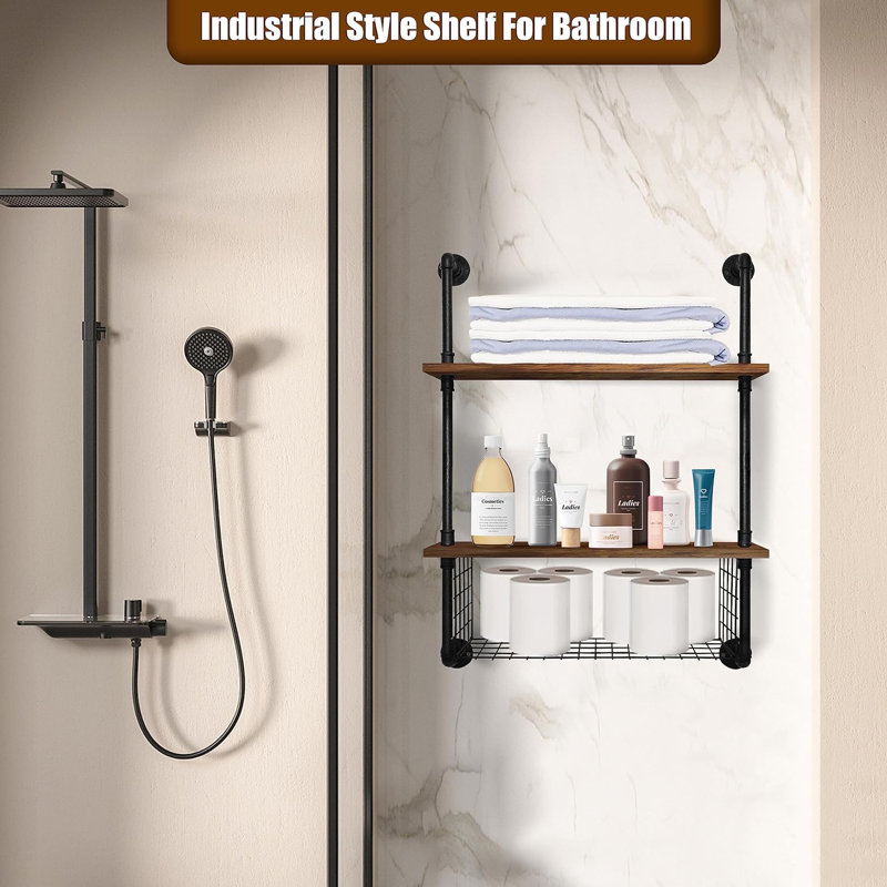 Williston Forge Patillo 2 Piece Wood Floating Shelf | Wayfair