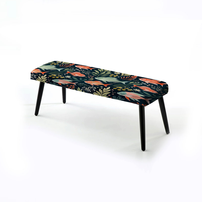 Design Art Tropical Fish Fiesta Coastal Pattern - Coastal Upholstered ...