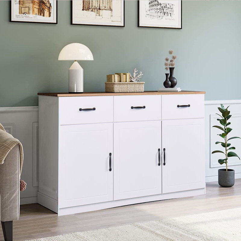 Ebern Designs Neisler 53" Wide 3 Drawer Sideboard | Wayfair