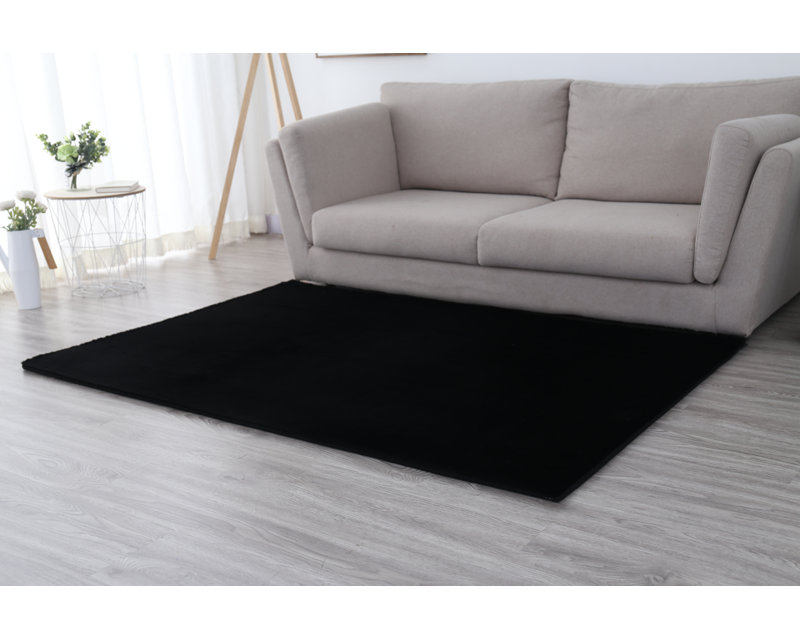 Ebern Designs ITALIA RUG 2'X3' BLACK RABBIT | Wayfair