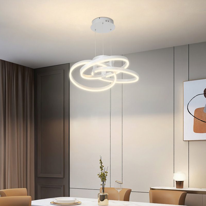 Mercer41 Beacan Dimmable LED Geometric Chandelier | Wayfair