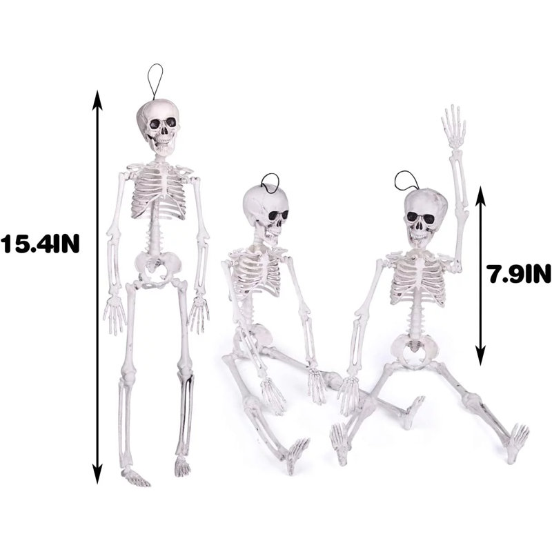The Holiday Aisle® Hanging Skeleton Bones Lawn Art/Figurine | Wayfair