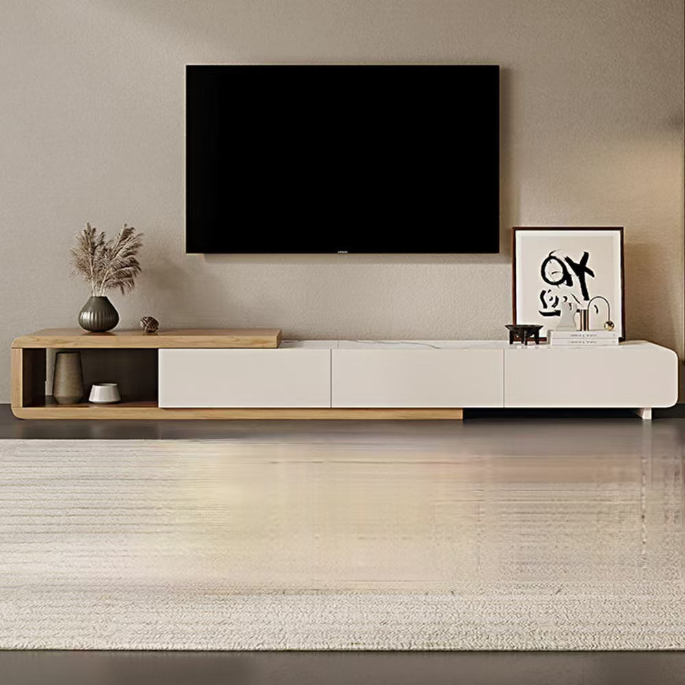 Brayden Studio Ingetrud Extendable 118" Tv Stand, Modern Luxe Furniture ...