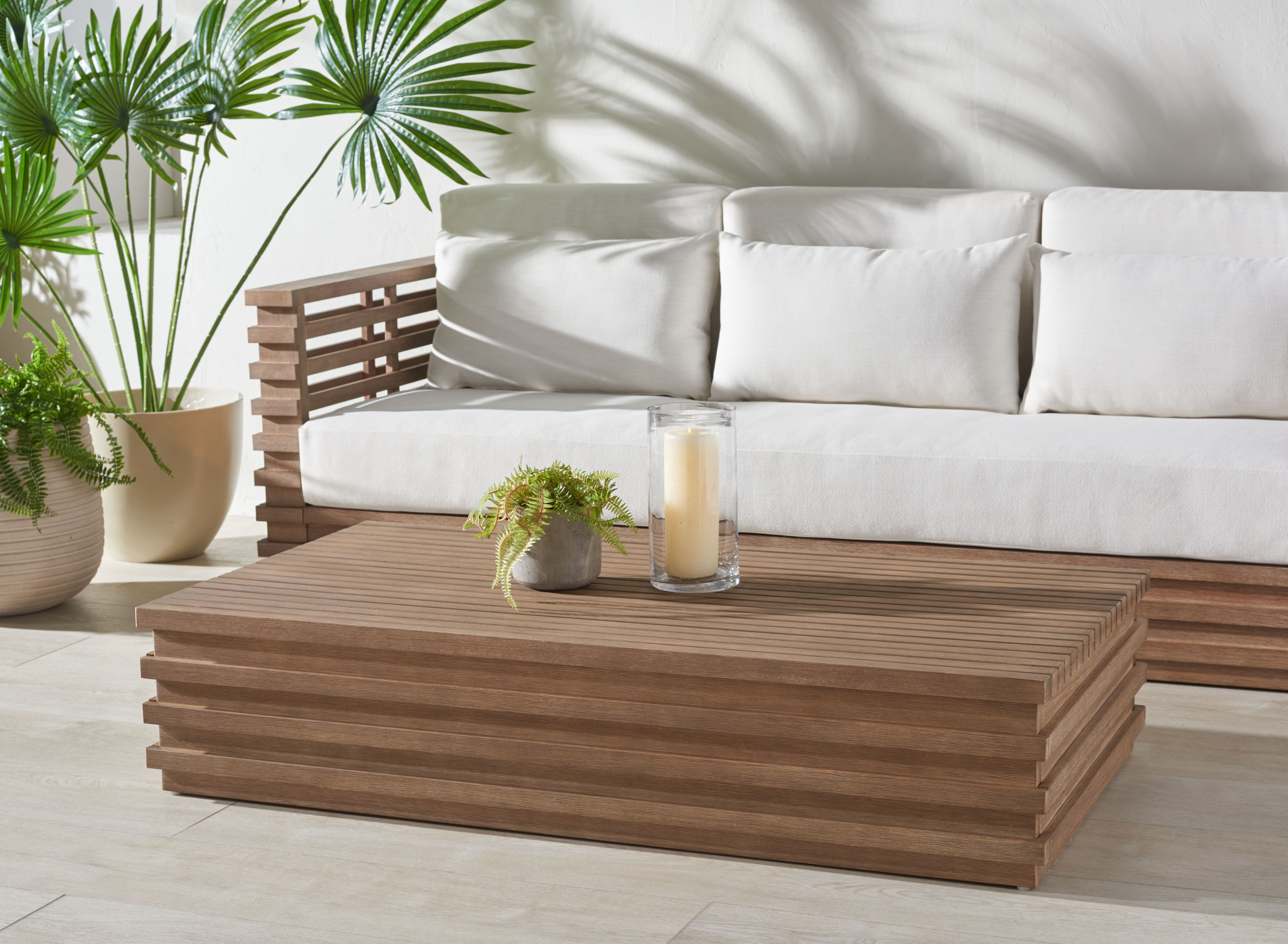 AllModern Priya Tortuga Eucalyptus Patio Coffee Table - Wayfair Canada