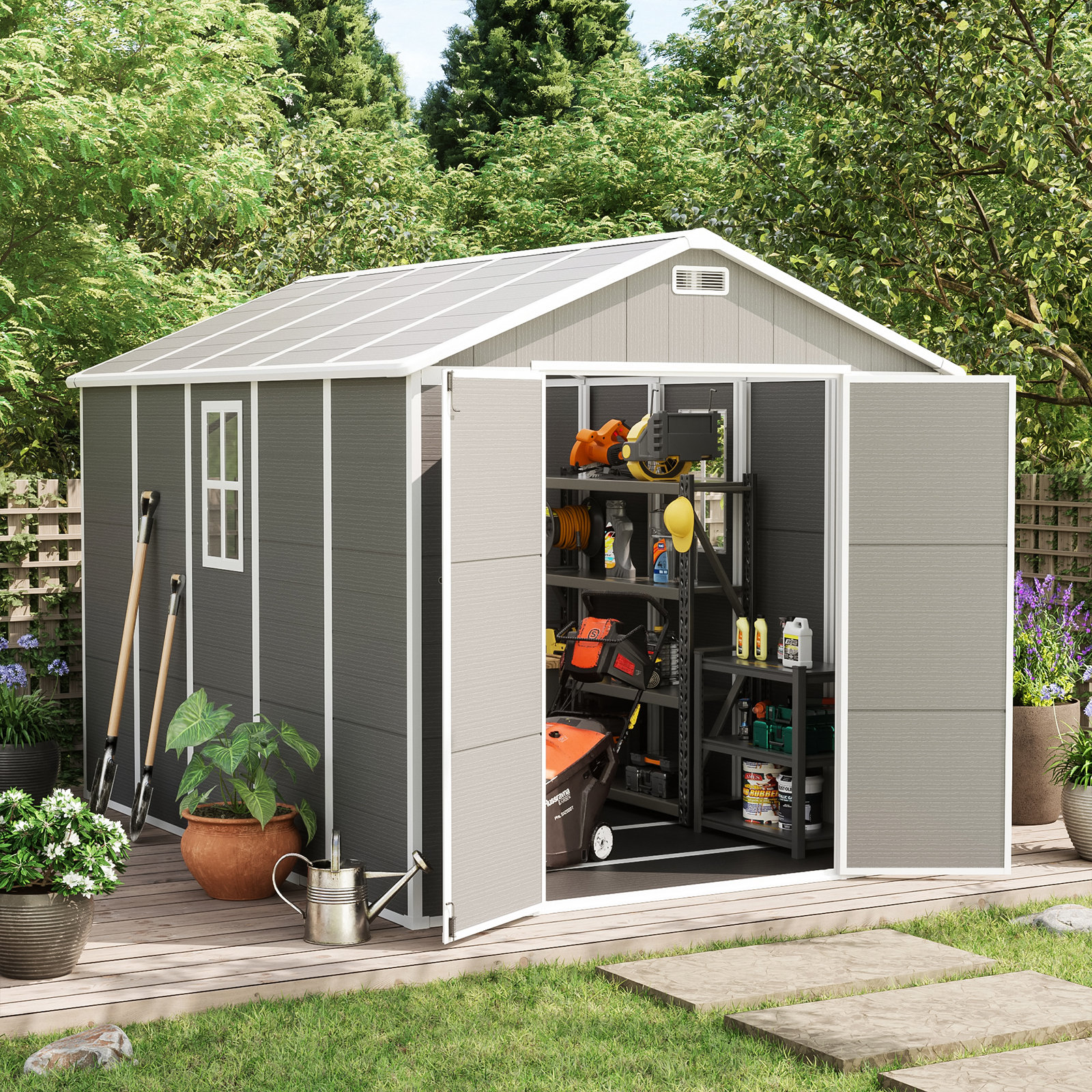 PatioVista Outdoor&Garden Storage Shed - Wayfair Canada