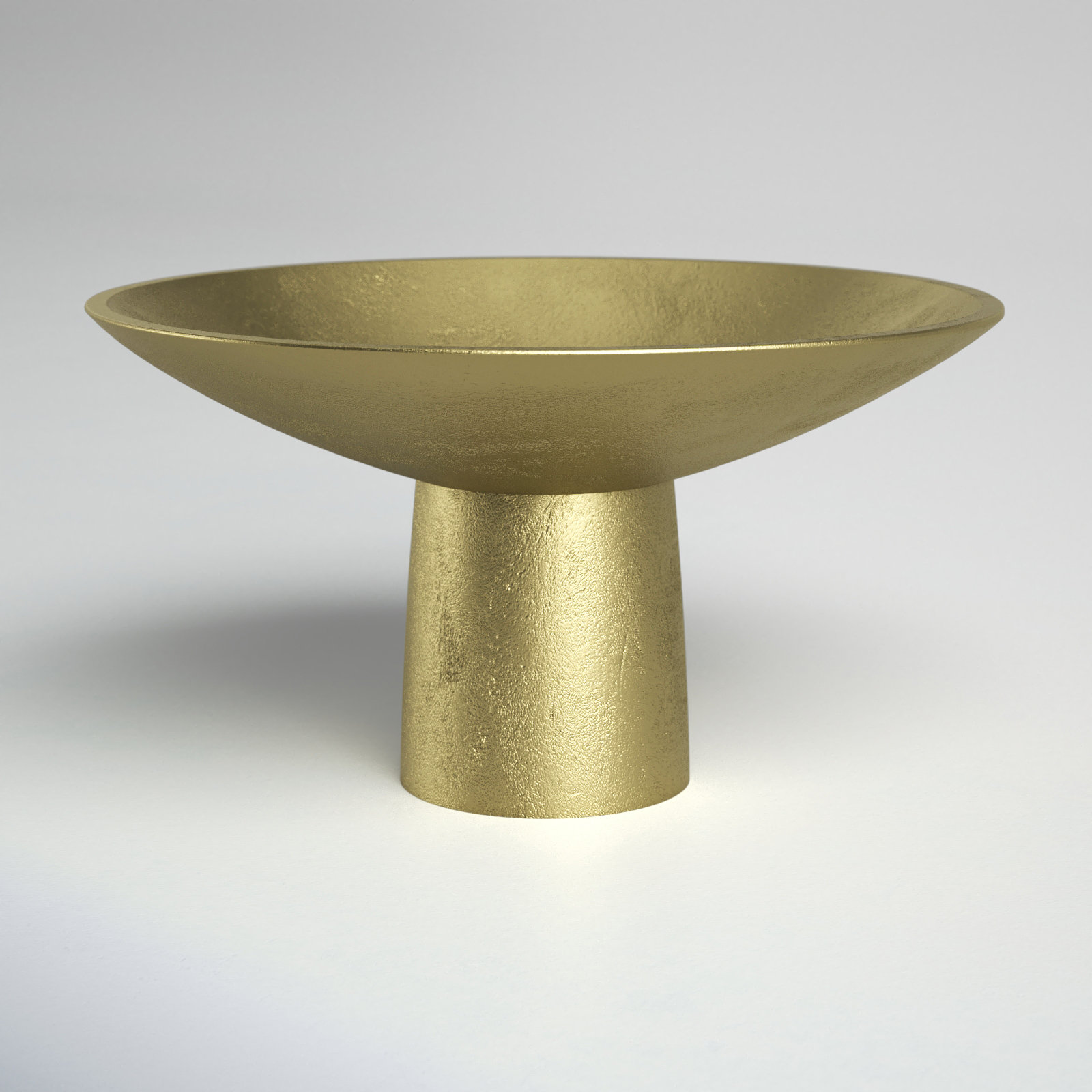 Joss & Main Metal Bowl with Stand - Contemporary Aluminum Decorative ...