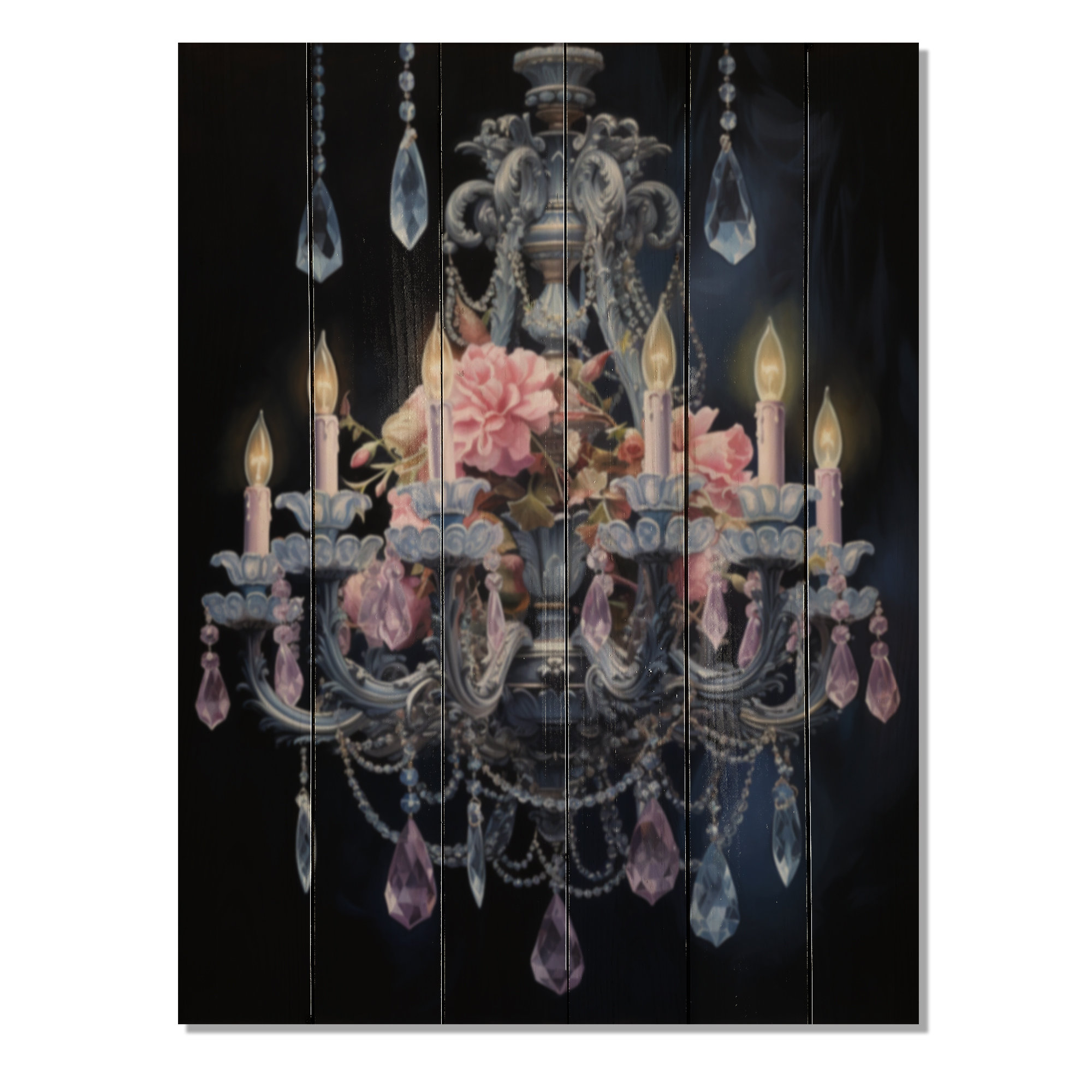 Red Barrel Studio® Chandelier Harmony in Contrasts II - Glam Print on ...