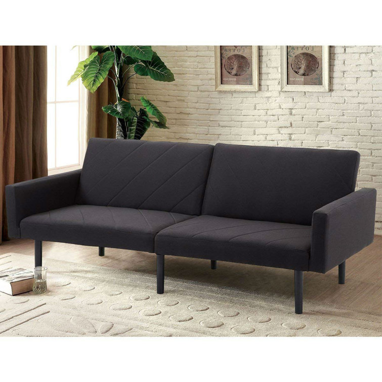 Latitude Run® 32" Linen Square Arm Sofa Bed | Wayfair