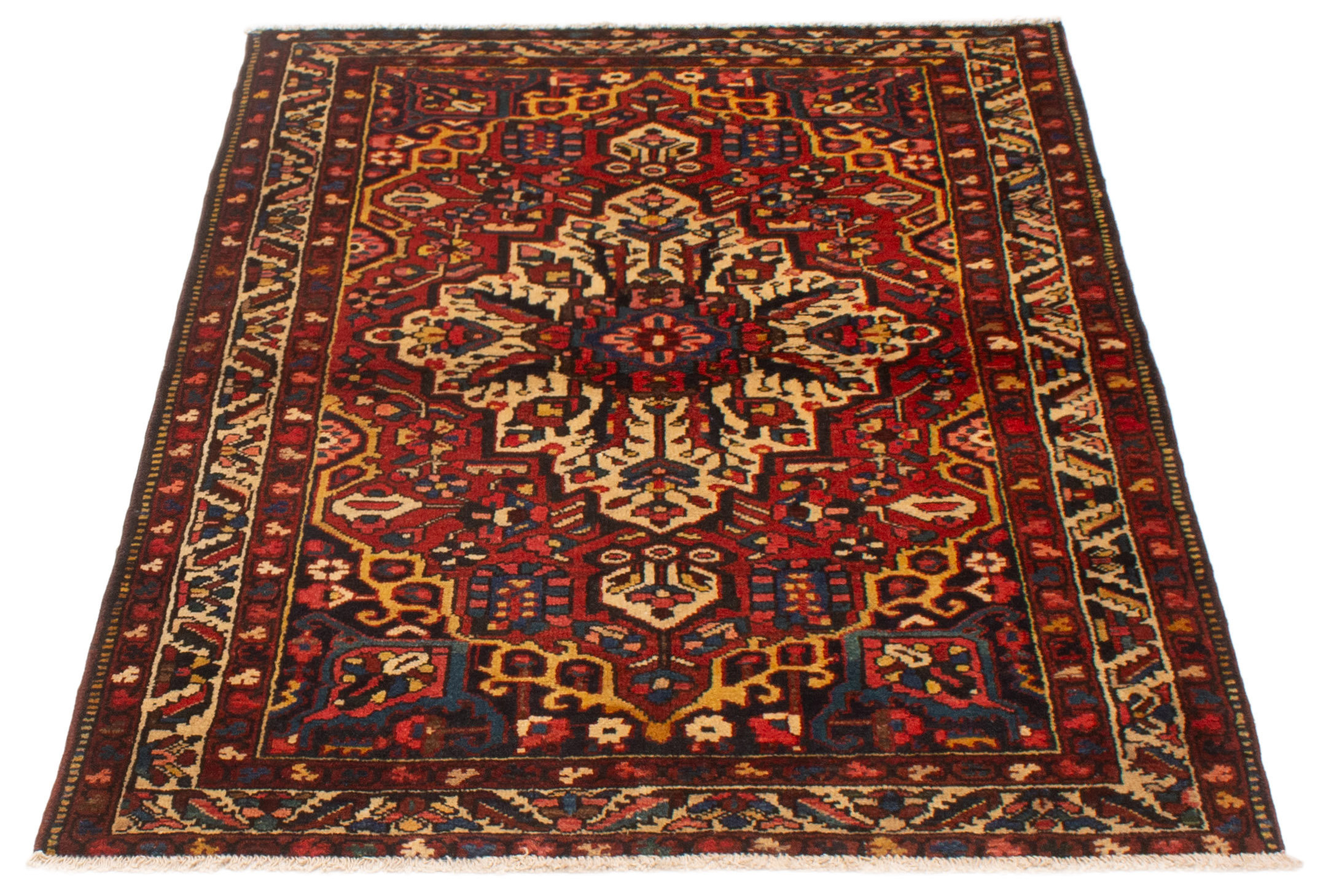 Isabelline Kayseri Vintage Red Rug 4'6" x 6'6" | Wayfair