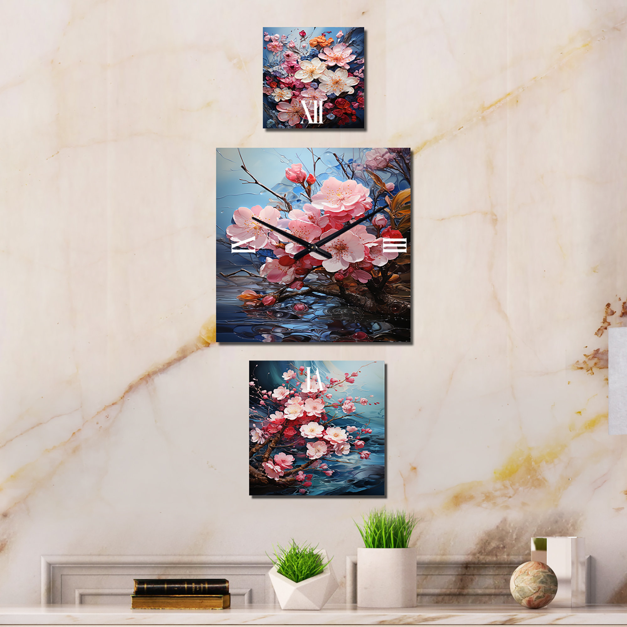 Latitude Run® Johniesha - Japan Art Multipanel Global Clock For Living ...