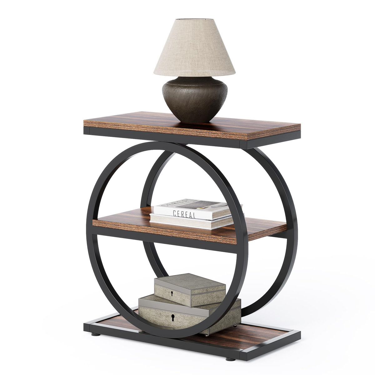 17 Stories End Table, 3-Tier Side Table, Slim Sofa Side Table For ...