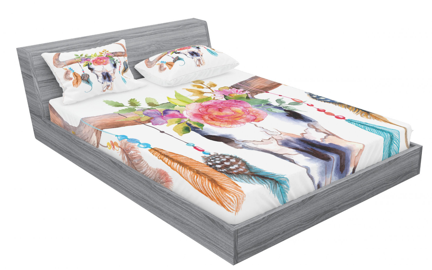 Ambesonne Feather Sheet Set | Wayfair