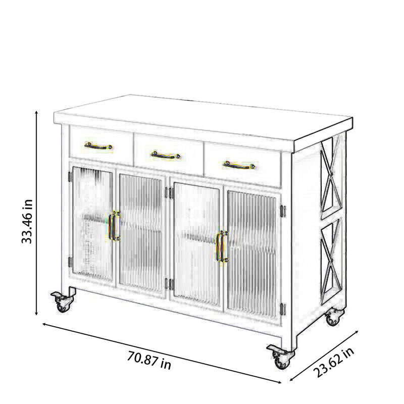 Hart Enjoy life Marble metal base removable kitchen island | Wayfair