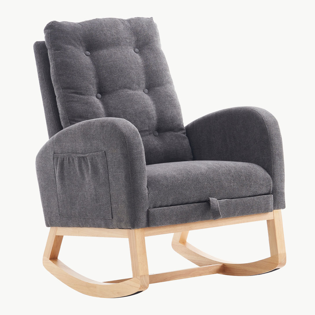 Latitude Run® Rocking Chair with High Back | Wayfair
