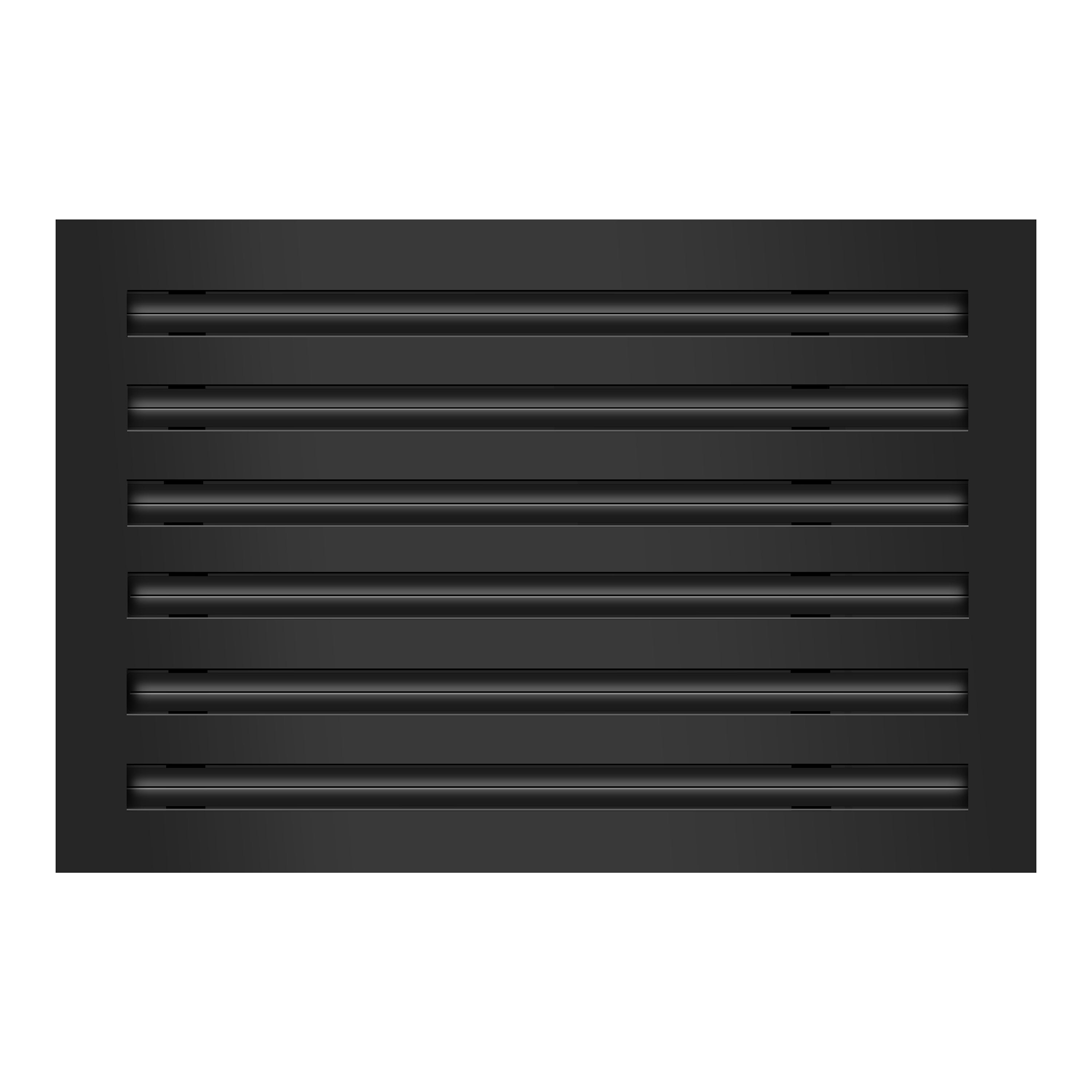 Texas Buildmart BUILDMART - 18x12 Black Modern AC Vent Cover - Standard ...