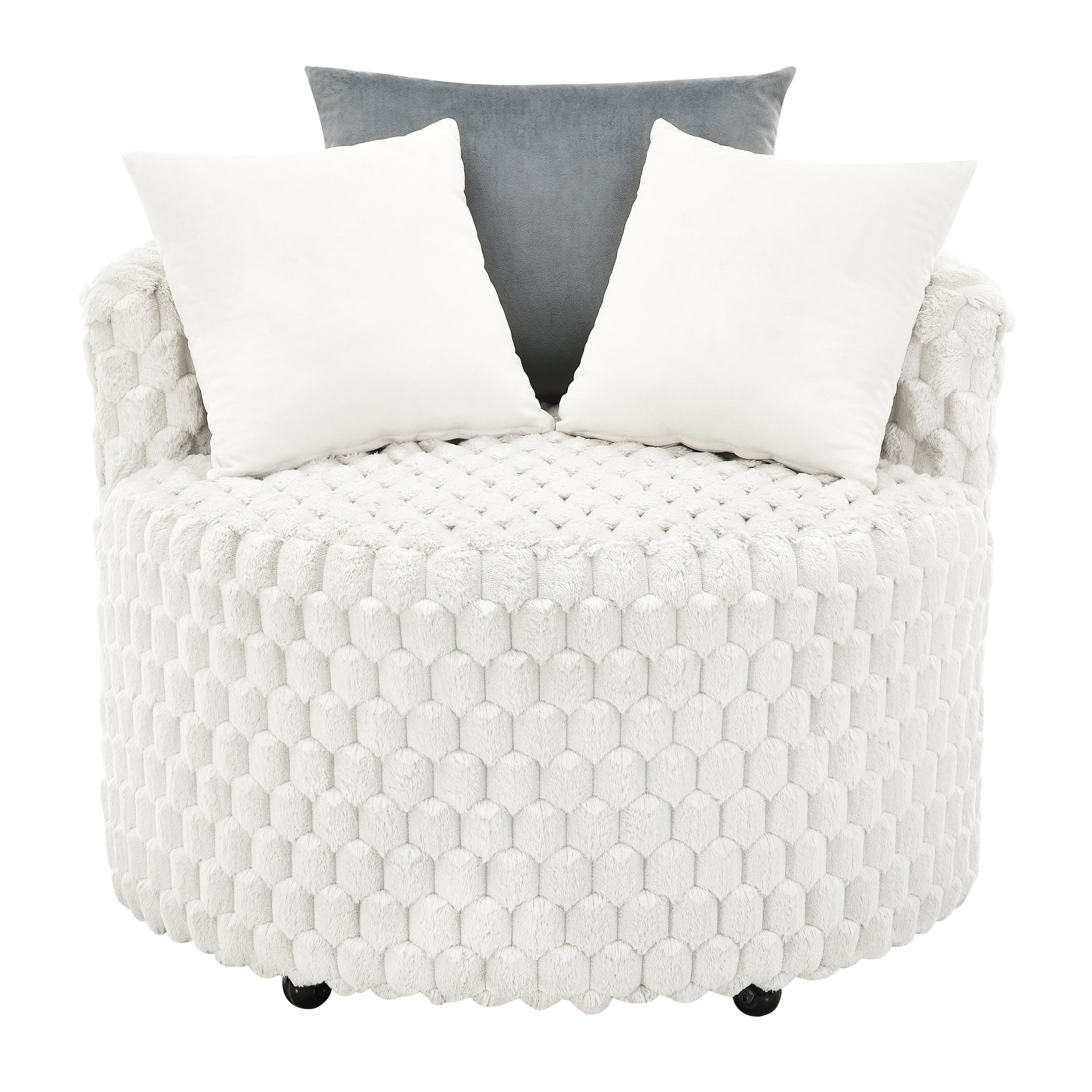 Mercer41 Chair With Wheels And Comfy Seat - Ideal For Lounging 3d ...