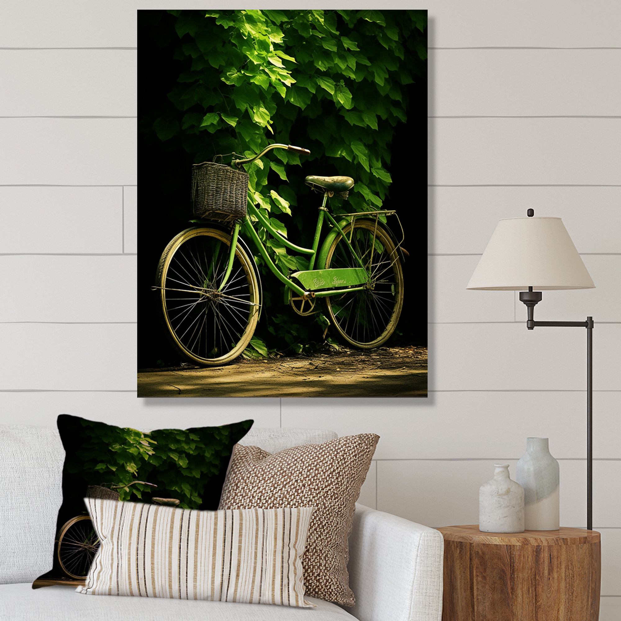 Ebern Designs Emerald Escape Bicycle - Bicycle Canvas Art Print_107000 ...